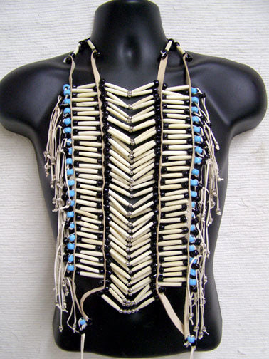 White Native American Breastplate | NativeAmericanVault.com